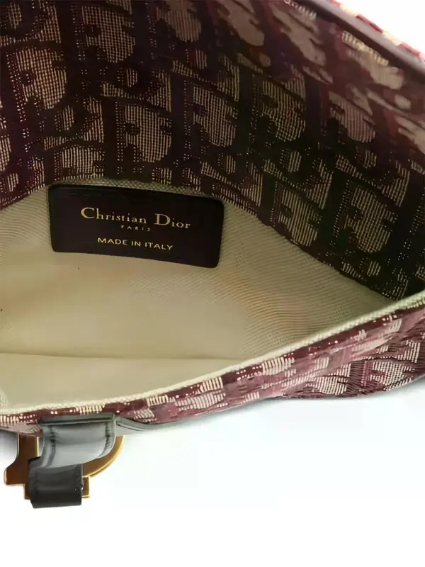 Dior Oblique Saddle Belt Bag - Red