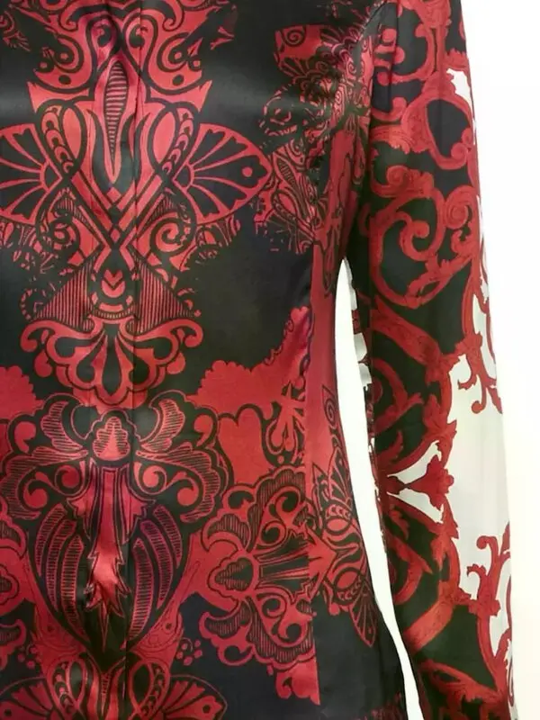 Versace Paisley-print Satin Shirt