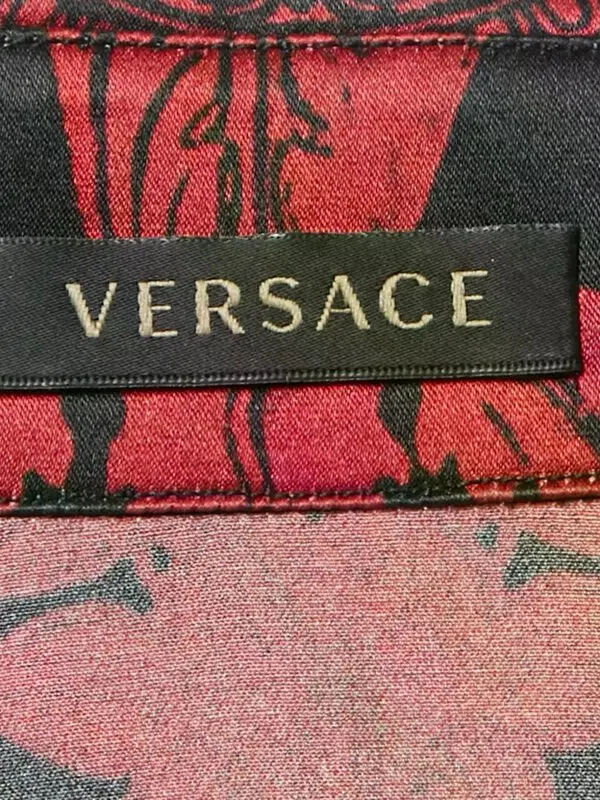 Versace Paisley-print Satin Shirt