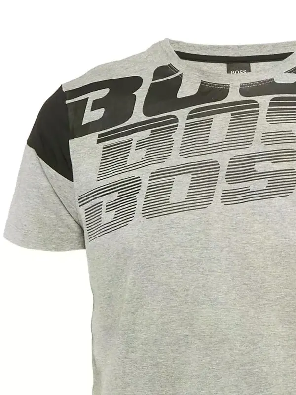 BOSS 2000s Abstract-print Crew-neck T-shirt
