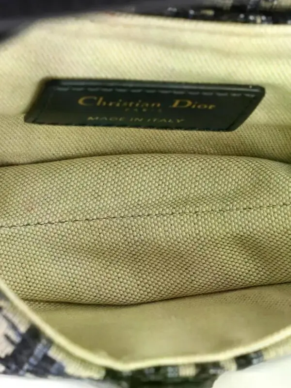 Dior Saddle Handbag Oblique Canvas Mini Shoulder Bag - Blue