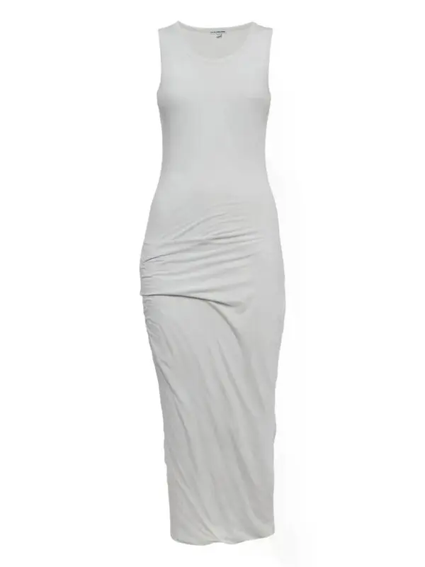 JAMES PERSE Jersey Ruched Midi Dress
