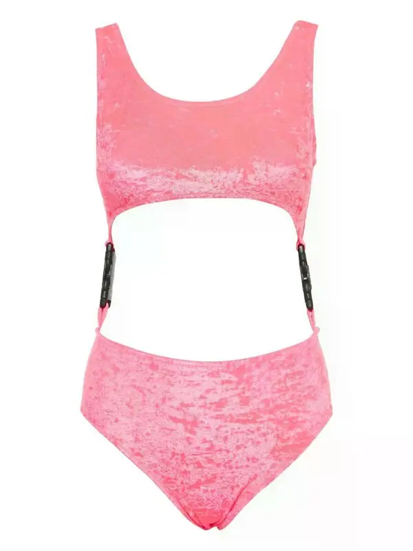 Gcds Cut-out Buckle-detail Swimsuit - Pink