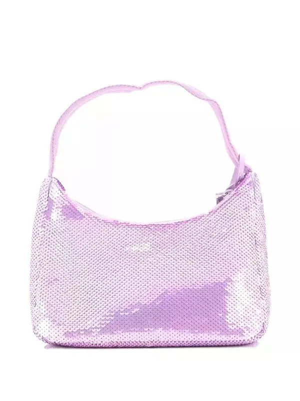 Prada Re-edition 2000 Sequins Mini Hobo Bag - Purple