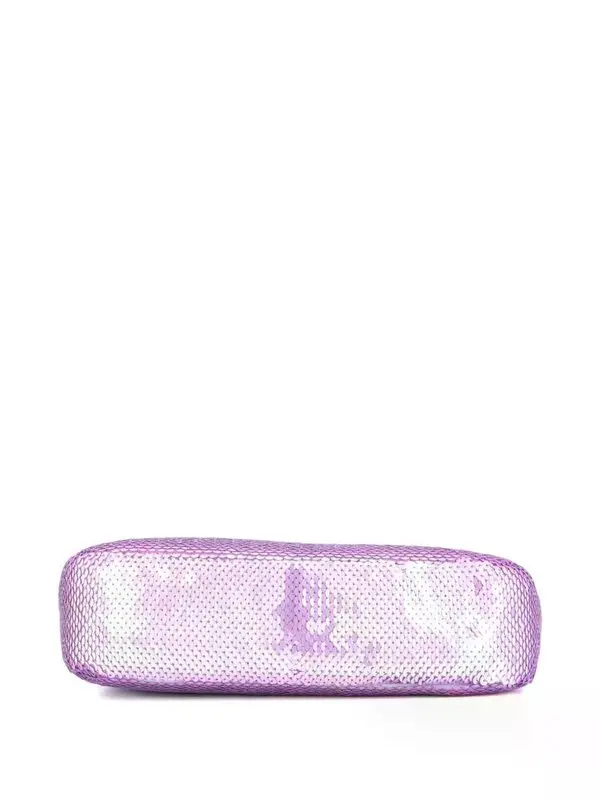 Prada Re-edition 2000 Sequins Mini Hobo Bag - Purple