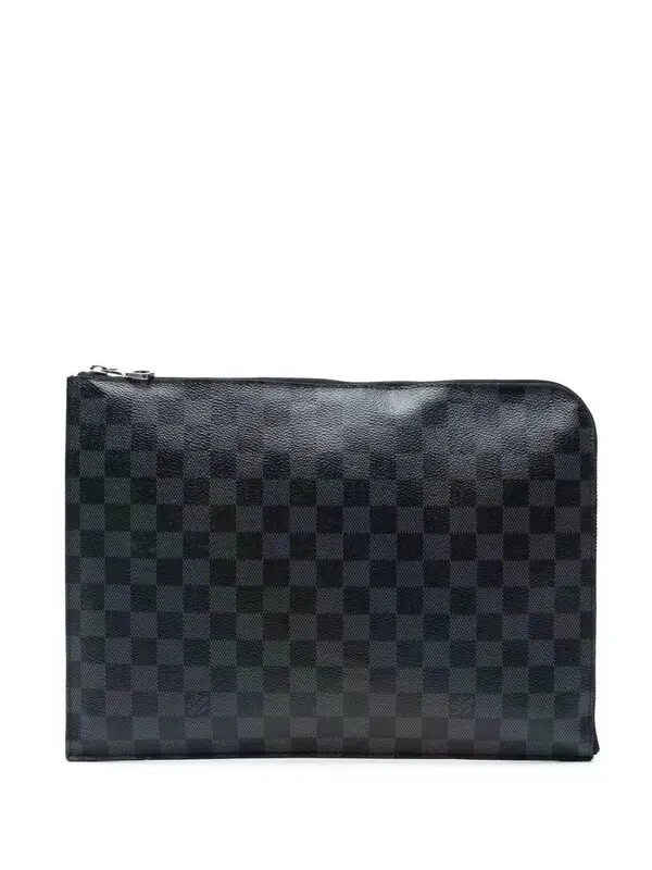 LOUIS VUITTON 2016 Damier Graphite Pochette Jour Gm - Black