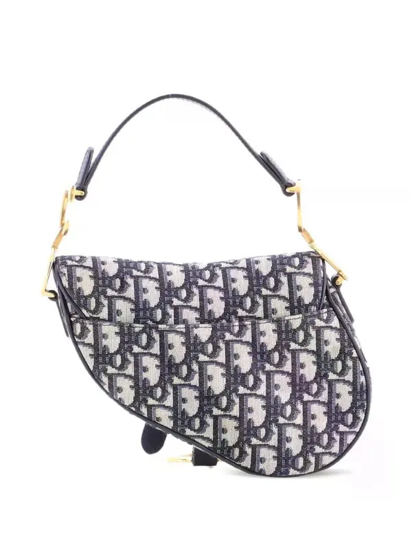 Dior Saddle Handbag Oblique Canvas Mini Shoulder Bag - Blue