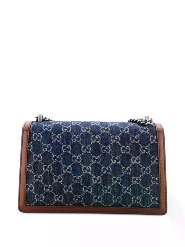 Gucci Dionysus Gg Denim Small Shoulder Bag - Blue