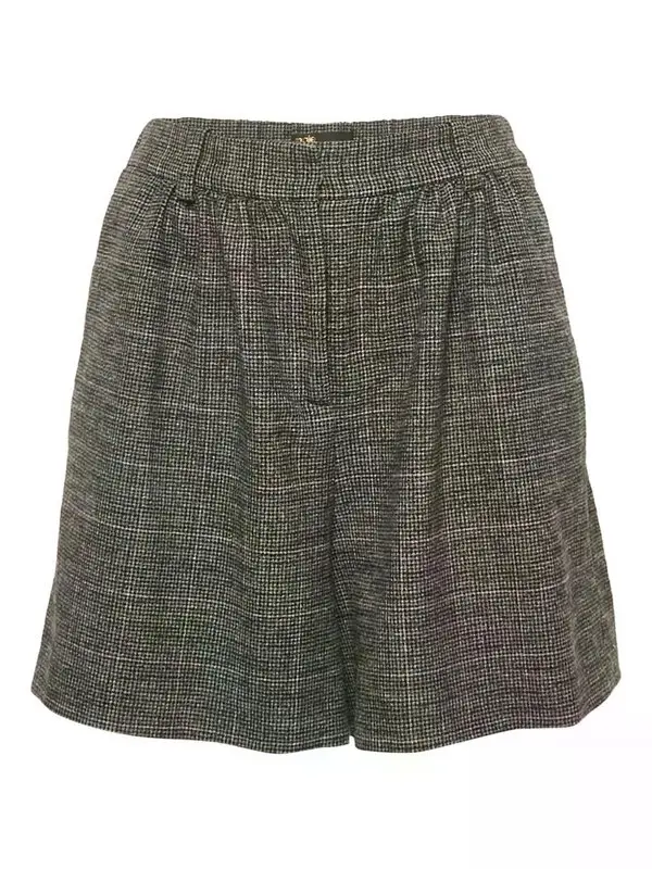 Maje Houndstooth Tailored Shorts