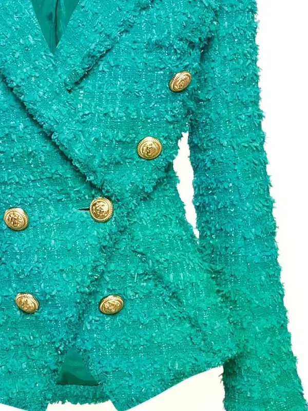 Balmain Tweed Double-breasted Blazer