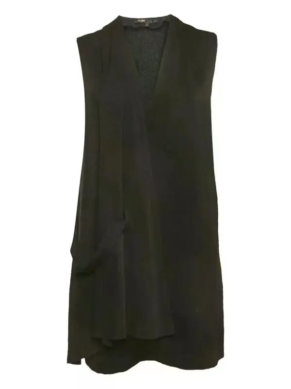 Maje Draped Sleeveless Dress