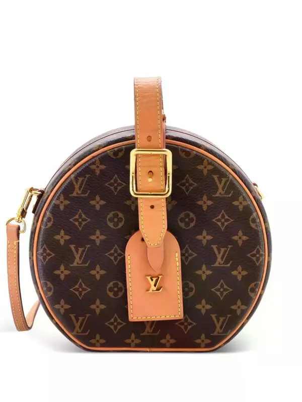 LOUIS VUITTON Petite Boite Chapeau Crossbody Bag Monogram Canvas - Brown