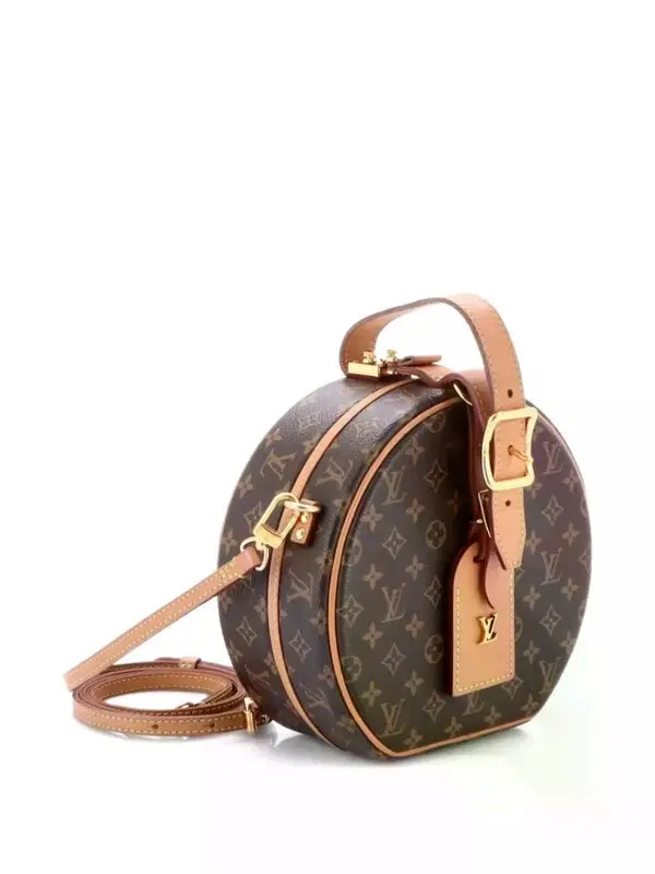 LOUIS VUITTON Petite Boite Chapeau Crossbody Bag Monogram Canvas - Brown