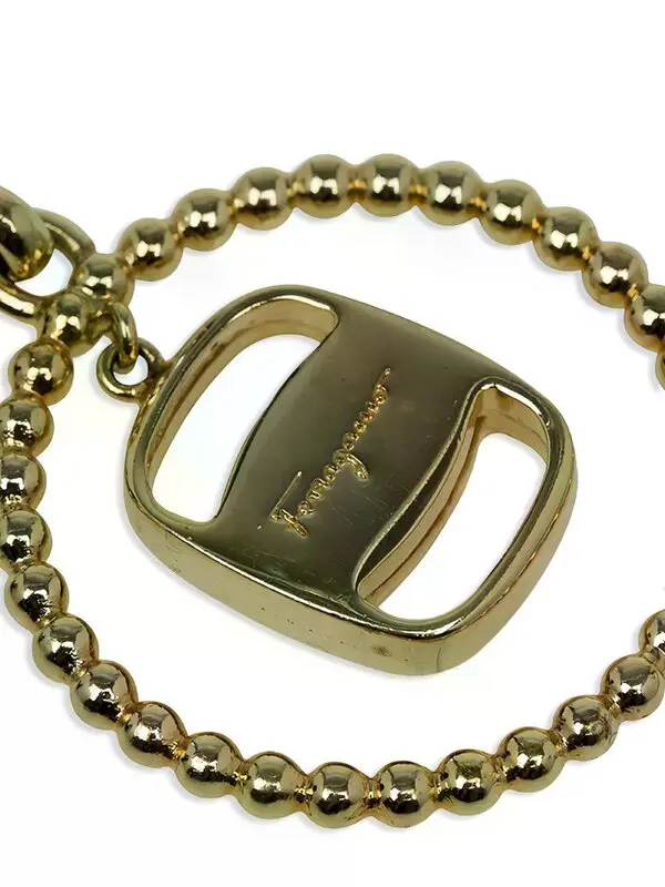 FERRAGAMO Beaded-circle Keyring