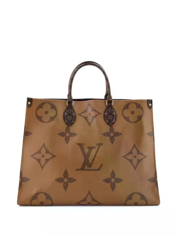 LOUIS VUITTON Onthego Reverse Monogram Giant Gm Tote - Brown