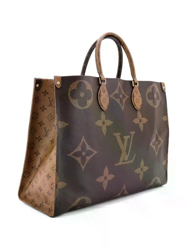 LOUIS VUITTON Onthego Reverse Monogram Giant Gm Tote - Brown