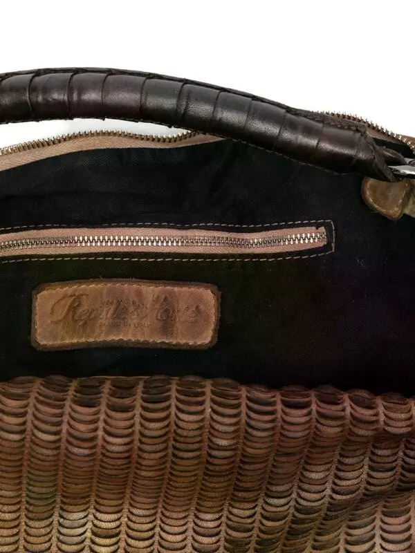 REPTILE'S HOUSE Woven Leather Shoulder Bag