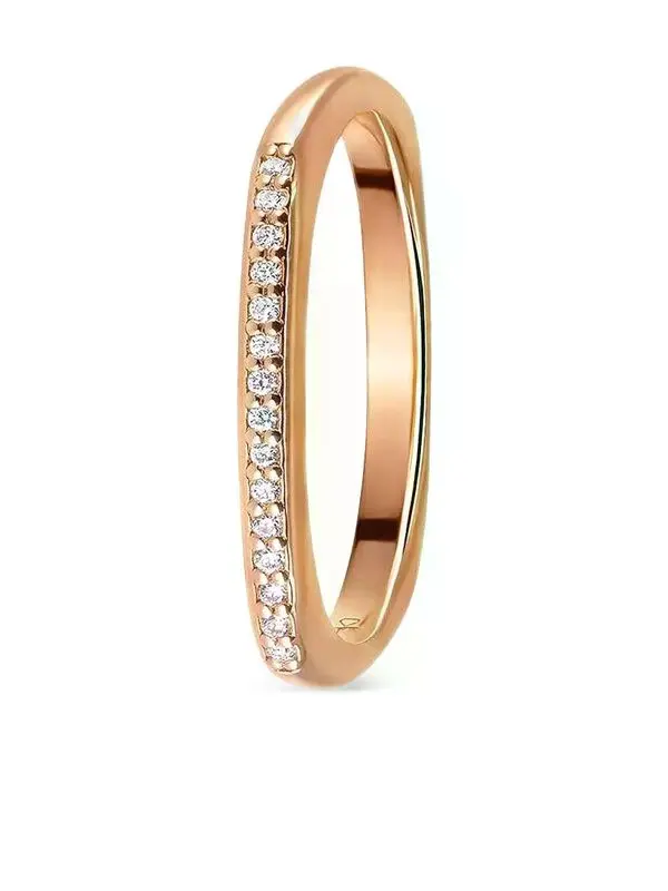 FULLORD 18k Yellow Eternity Diamond Ring - Gold