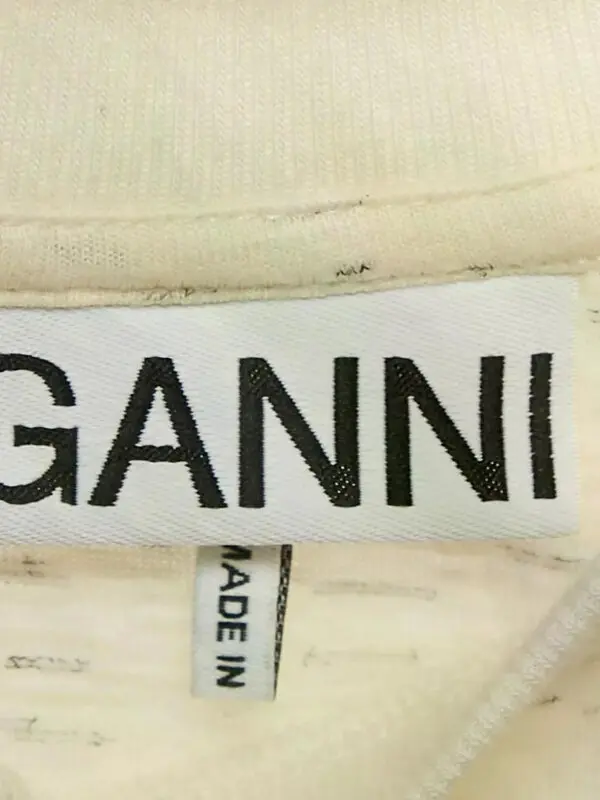 GANNI Graphic-print T-shirt - Neutrals