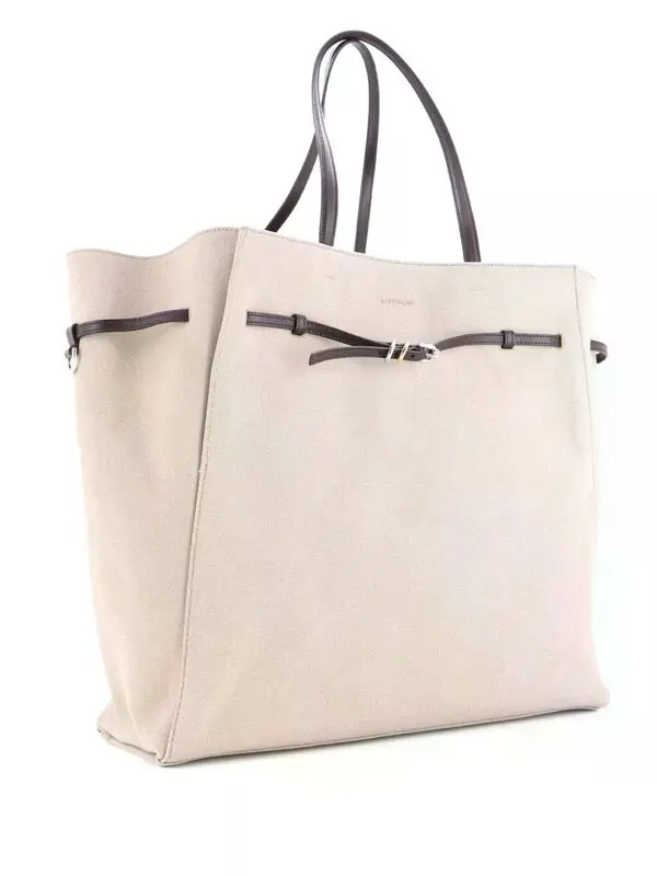 Givenchy Voyou Large Canvas Tote Bag - Neutrals