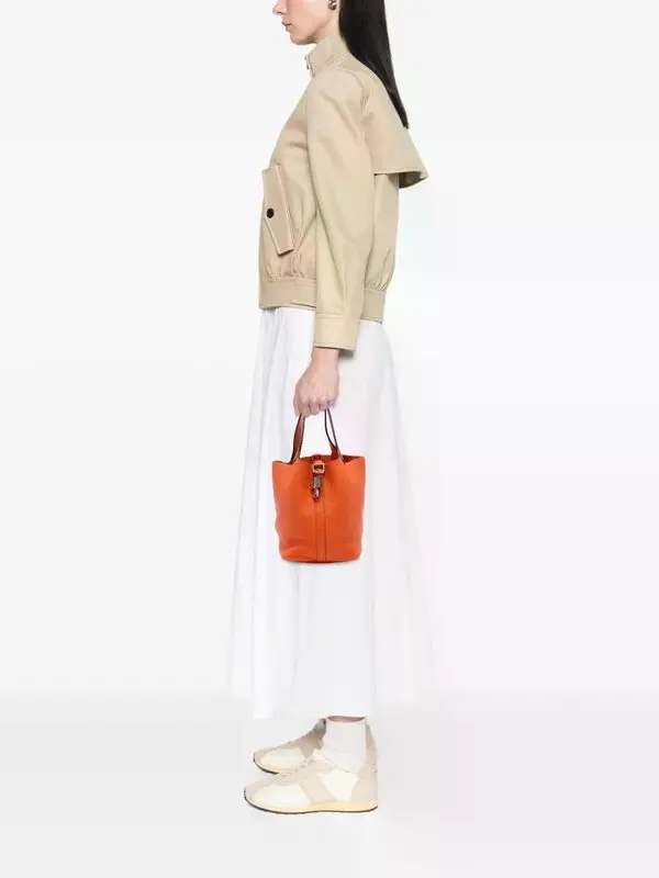 Hermès 2012 Clemence Picotin Lock 18 Handbag - Orange