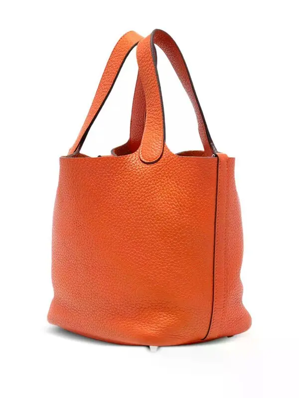 Hermès 2012 Clemence Picotin Lock 18 Handbag - Orange