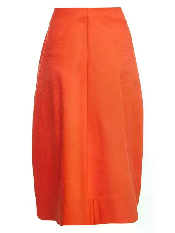 JIL SANDER High-waist Midi Skirt - Orange