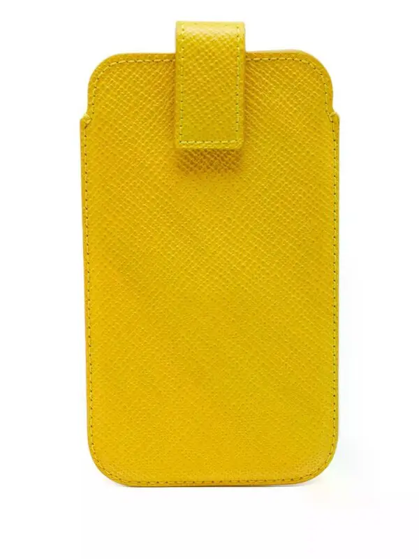 Smythson Leather Phone Cover - Yellow