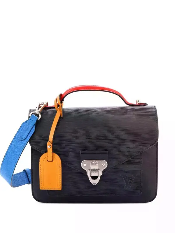 LOUIS VUITTON Neo Monceau Handbag Epi Leather Satchel - Black