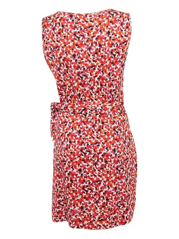 Diane Von Furstenberg Printed Wrap Dress - Red