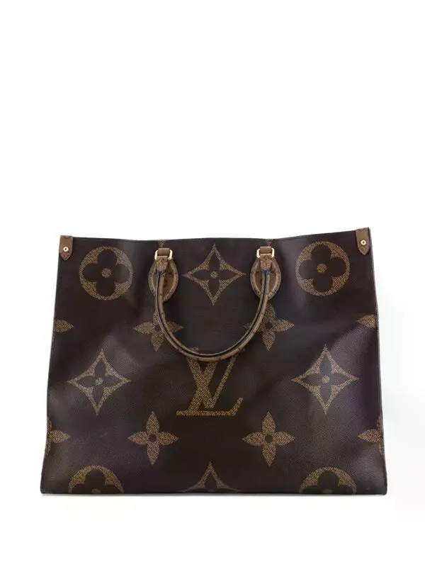 LOUIS VUITTON Onthego Reverse Monogram Giant Gm Tote Bag - Brown