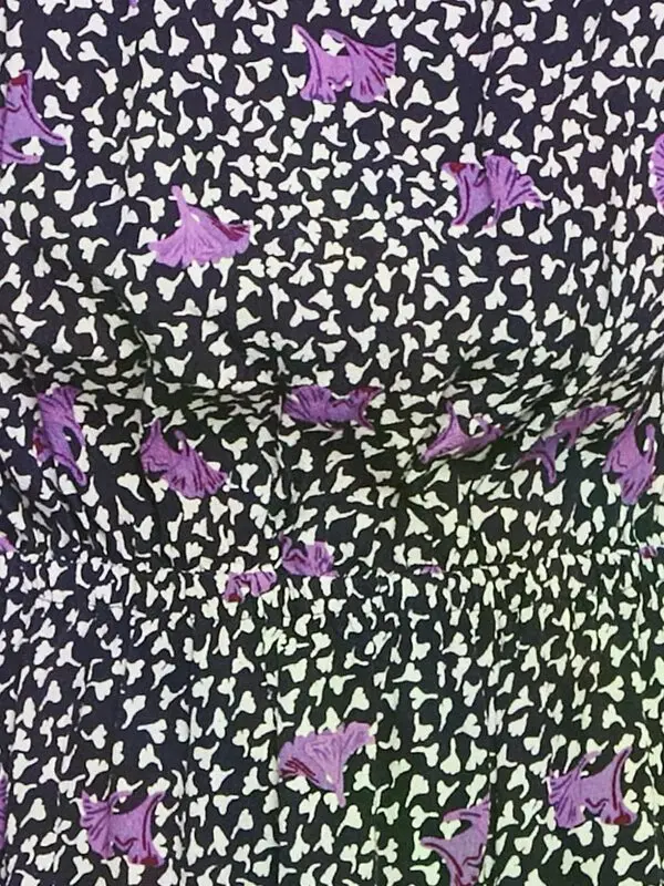 Maje Floral-print Ruffle Mini Dress