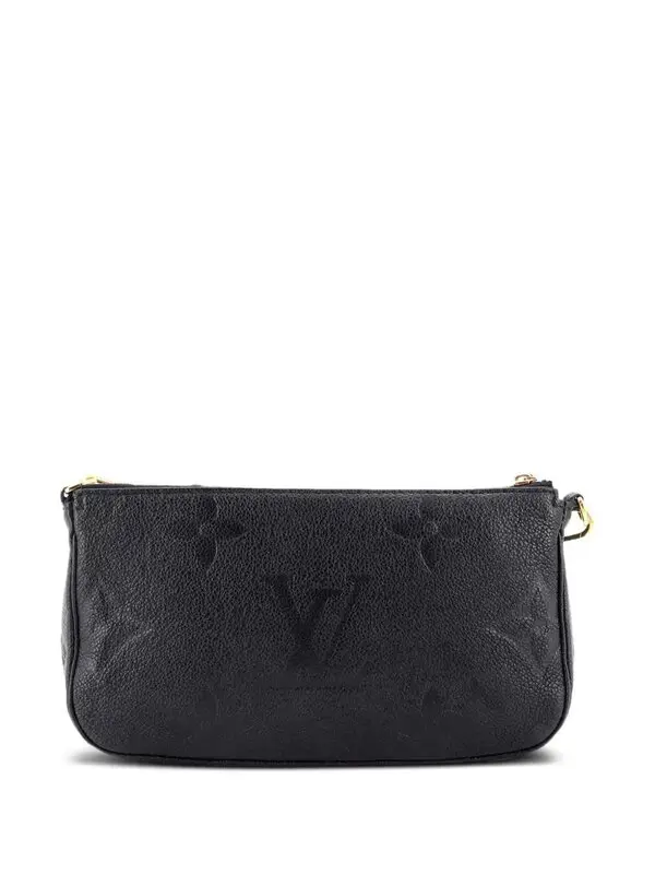 LOUIS VUITTON Multi Pochette Accessoires Monogram Empreinte Giant Crossbody Bag - Black