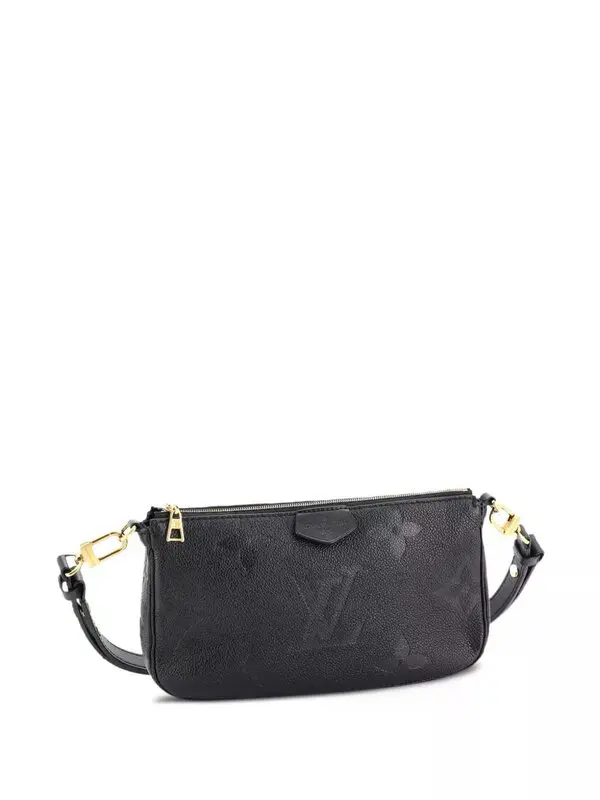 LOUIS VUITTON Multi Pochette Accessoires Monogram Empreinte Giant Crossbody Bag - Black