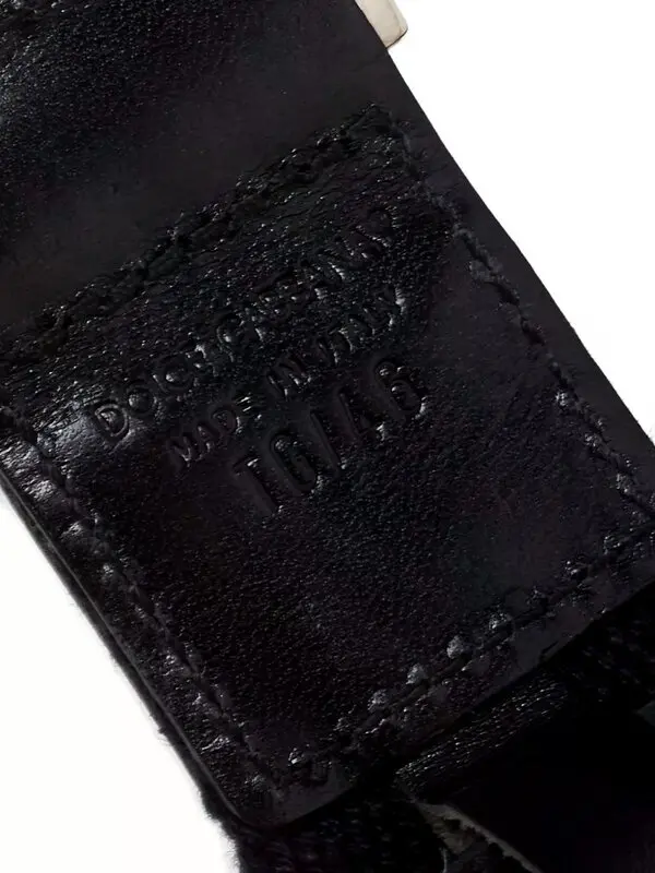 Dolce & Gabbana Eyelet-detail Canvas Belt - Black