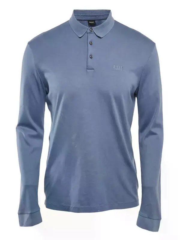 BOSS Long-sleeve Polo Shirt - Blue