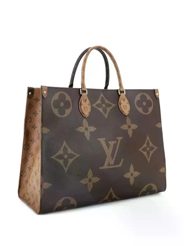 LOUIS VUITTON Onthego Reverse Monogram Giant Gm Tote Bag - Brown