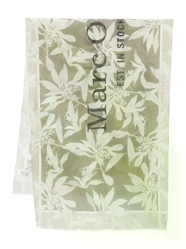 Marc O'polo Floral-print Scarf - Green