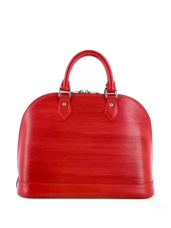 LOUIS VUITTON Alma Handbag Epi Leather Pm Satchel - Red