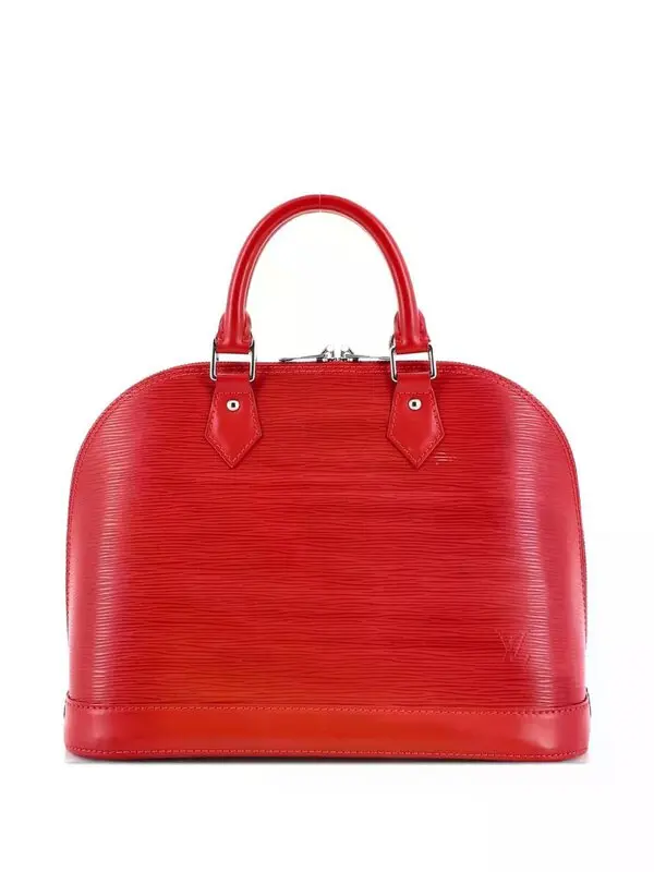 LOUIS VUITTON Alma Handbag Epi Leather Pm Satchel - Red