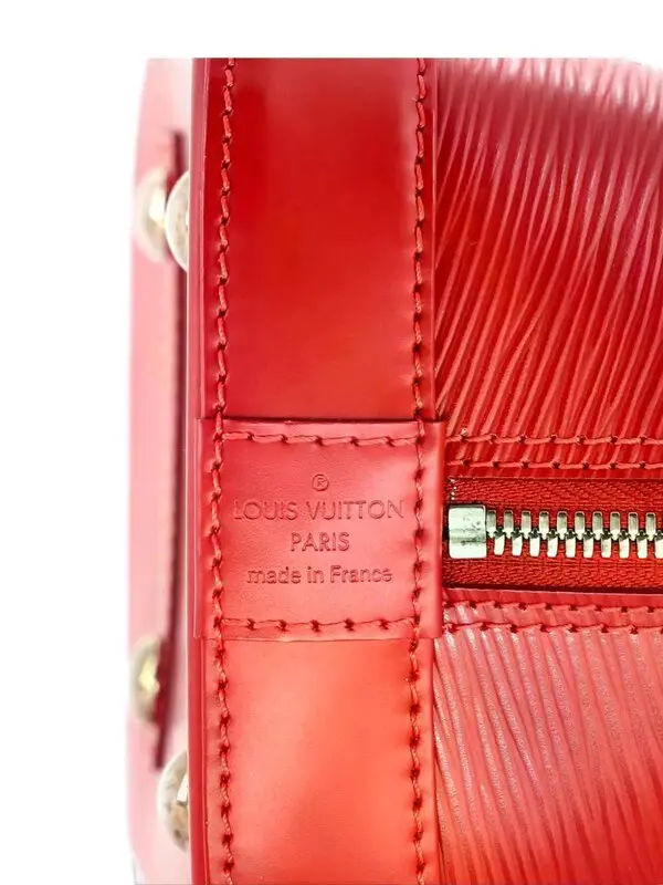 LOUIS VUITTON Alma Handbag Epi Leather Pm Satchel - Red