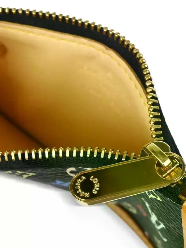 LOUIS VUITTON 2005 Pochette Cles Coin Wallet - Black