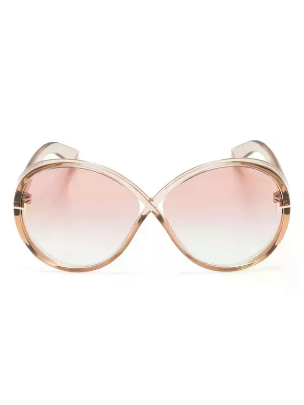 TOM FORD Oversize Frame Sunglasses - Neutrals
