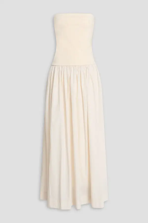 ESSE STUDIOS Strapless Maxi Dress - Cream