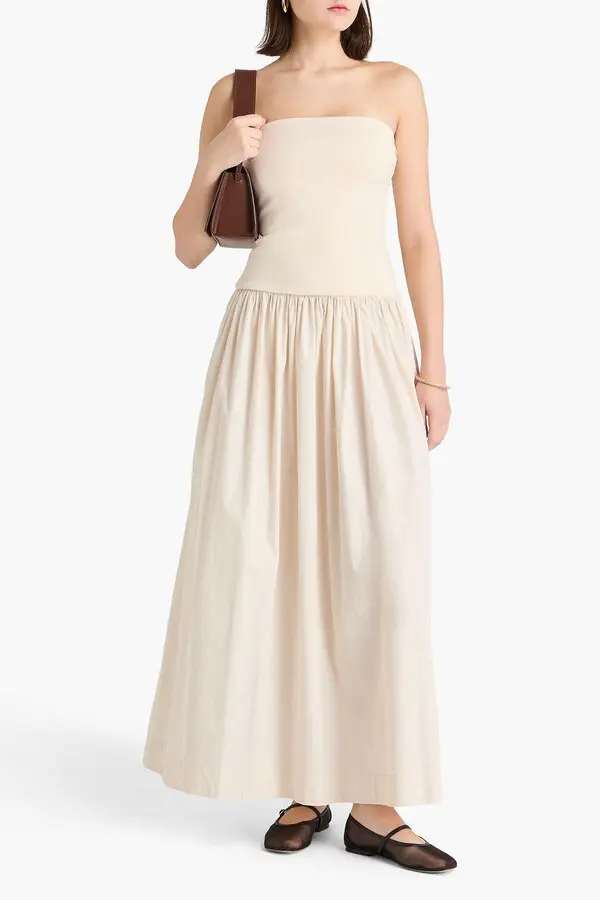 ESSE STUDIOS Strapless Maxi Dress - Cream
