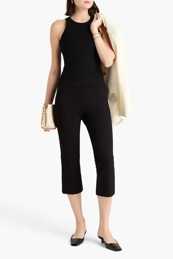 ESSE STUDIOS Ribbed Jersey Tank - Black