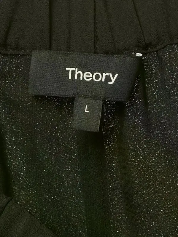 Theory Elasticated-waist Chiffon Trousers