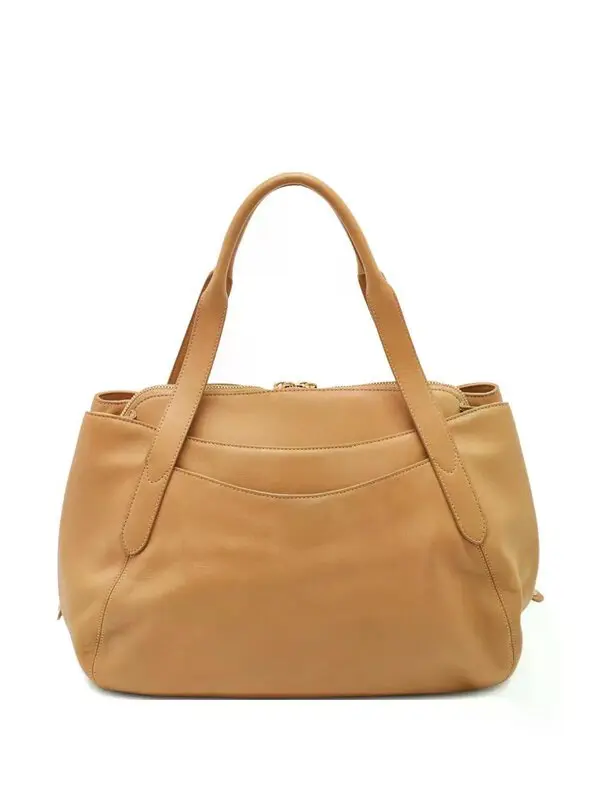 LANCEL Leather Tote Bag - Neutrals
