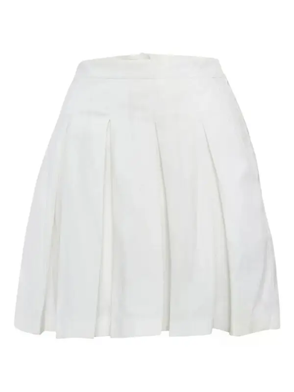 Prada Pleated Cotton Skirt