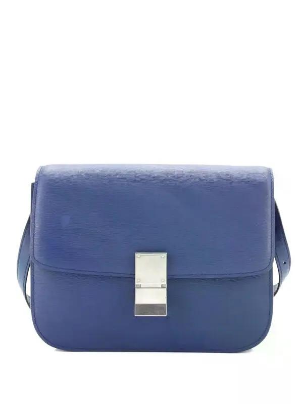 Celine Classic Box Medium Crossbody Bag Grainy Leather - Blue